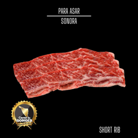 Short Rib Sonora Caja con 3KG